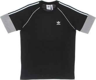 adidas Schwarz/Wei&szlig; Tee mit Ikonischem Design - - Sport - Herren - Schwarzk - XL