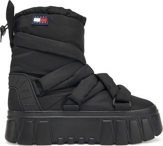 Tommy Jeans Schneeschuhe Tommy Jeans Tjw Chunky Snow Boot Nylon EN0EN02842 Schwarz