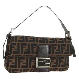 Fendi Pre-owned Vintage Zucca Schultertasche - - Pre-owned - Damen - Braun - ONE SIZE