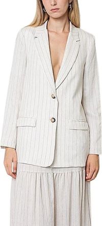 Kaos Kaos, Femme, Vestes, Blanc, Taille: 36 FR Veste crois&eacute;e