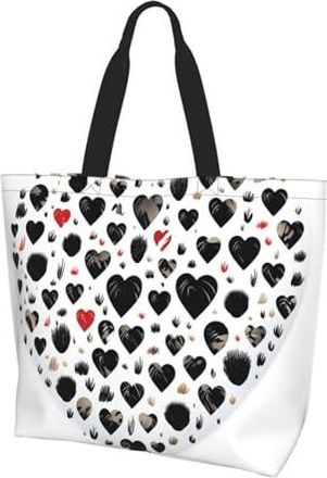 Generic Soigneusement Orthographi&eacute; Avec Amour Sac Fourre Tout R&eacute;utilisable Tote Bag Imperm&eacute;able Sac A Main Femme Pour Quotidienne Shopping Gym