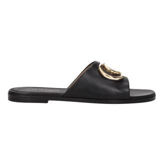 Off-white Schwarze Lederschlappen Sandalen - - Shoes - Damen - Schwarzk - 36 EU