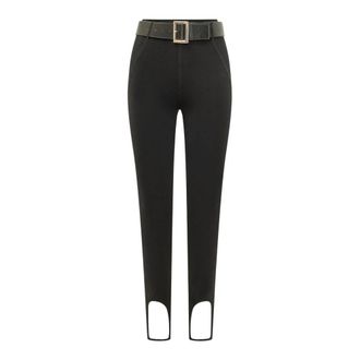 Self Portrait Capri Strick-Leggings - - Trousers - Damen - Schwarzk - M