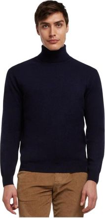 Brooks Brothers Homme, Pulls, Bleu, Taille: M Pull Col Roul&eacute; en Laine et Cachemire