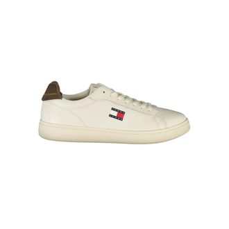 Tommy Hilfiger Tommy Hilfiger Wei&szlig;e Herren Sneaker aus Leder - - Shoes - Herren - Wei&szlig; - 45 EU