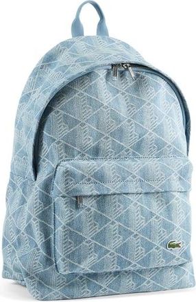 Lacoste Sac &agrave; dos monogramme en coton
