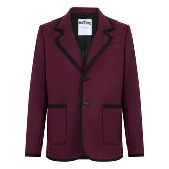 Moschino Eleganter Blazer - - Jackets - Herren - Rot - L