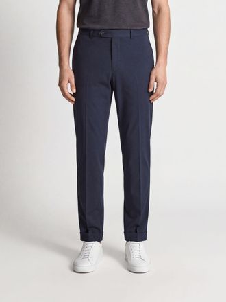 Roberto Ricci Design Pantalon chino Jo Terzilight coupe slim en m&eacute;lange de laine avec poches passepoil&eacute;es