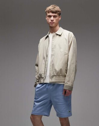 Lacoste Sweat-Shorts aus Jersey in Hellblau