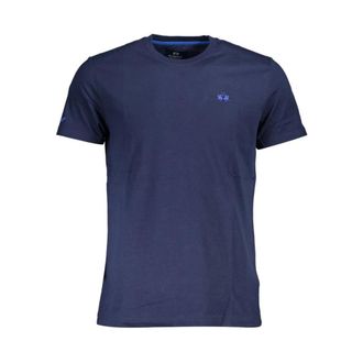 La Martina Blau Besticktes T-Shirt - - Tops - Herren - Blau - L