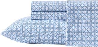 Tommy Bahama Bettlaken für Kingsize-Bett, knackige und kühle Baumwoll-Perkal-Bettwäsche mit passenden Kissenbezügen, leichtes Bettwäsche-Set, Öko-Tex-Zertifiziert 