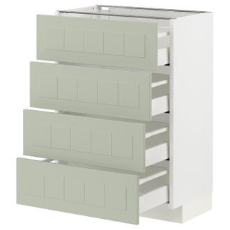 IKEA METOD / MAXIMERA Unterschr., 4 Fronten/4 Schubladen