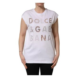 Dolce & Gabbana Rundhals-Tanktop - - Tops - Damen - Wei&szlig; - 2XS