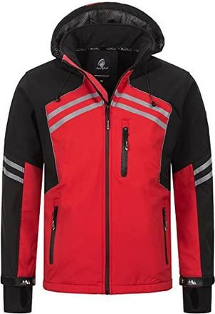 Rock Creek Rock Creek Veste softshell pour homme H-285, rouge, M