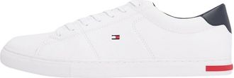 Tommy Hilfiger Herren Vulcanized Sneaker Essential Leather Detail Schuhe, Weiß (White), 46