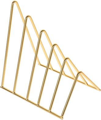 Artibetter CIYODO Dreieckiger B&uuml;cherregal Organizer aus Eisen Stabiles Tisch Ablageregal f&uuml;r B&uuml;ro und Zuhause Dekorativer Buchhalter und Zeitschriftenst&auml;nder Pla