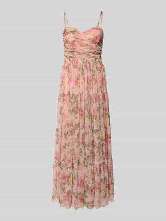 Lace & Beads Midikleid mit floralem Allover-Print