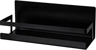 WENKO Magnetisches Gew&uuml;rzregal Ima mit Umrandung, aus Metall, zum Abstellen von Gew&uuml;rzstreuern und Grillzubeh&ouml;r, Befestigen ohne Bohren, Black Outdoor Kitch