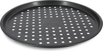 Menastyl Cuisson PLAQUE &Agrave; PIZZA AMANDINE 33,5CM EN ACIER CARBONE GRIS ANTHRACITE