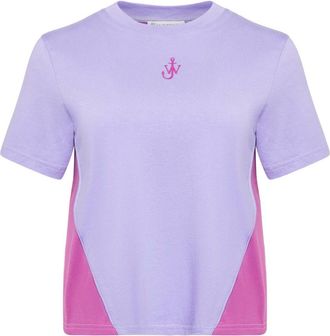 J.W.Anderson t-shirt colour block - Violet