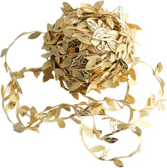 SM SunniMix Handgemachte Blätter Girlande Kunstblätter Deko Blätter Hängende Pflanzen für Hotel und Garten, Gold