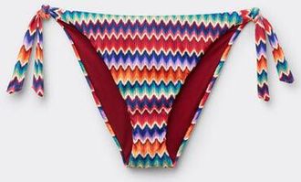 Calzedonia Bikinihose Mit Schleifen Vibrant Chevron Multifarben