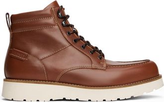 Tommy Hilfiger American Boots aus Leder mit breiter Profilsohle in