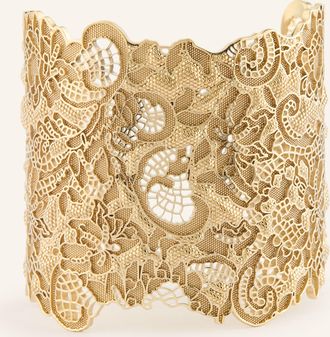 Jimmy Choo London Armreif Lace Cut-Out gold