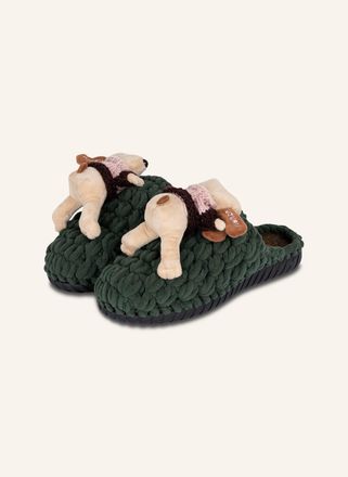 UZURII Uzurii Pantoffeln Pantoffel Cosy Snoopy gruen