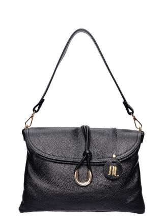 Anna Luchini Schwarz Rindsledertasche