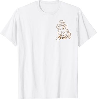 Disney Princess Celebration Minimalist Belle Coner Art T-Shirt