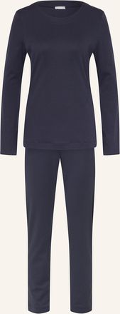 Hanro Schlafanzug Malena blau