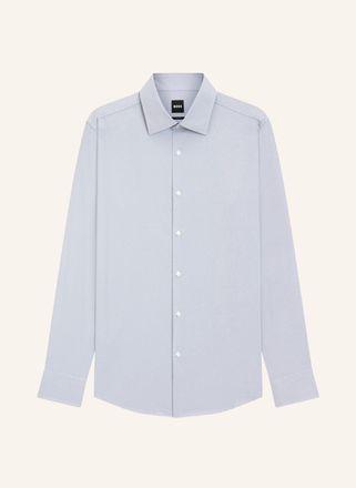 HUGO BOSS Hemd Hank Slim Fit grau