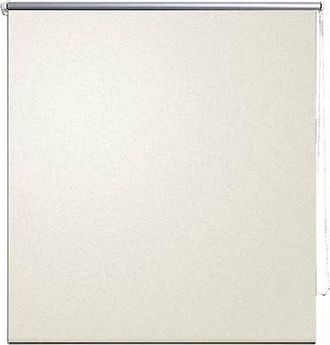vidaXL Store Enrouleur Occultant 160x175 cm Cr&egrave;me Fen&ecirc;tre Chambre &agrave; Coucher