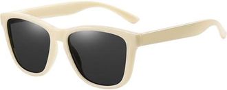 Generic Lunettes De Soleil Polaris&eacute;es For Hommes Et Femmes, Monture Carr&eacute;e Tendance.(Beige)