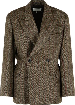 Maison Margiela Blazer en laine marron