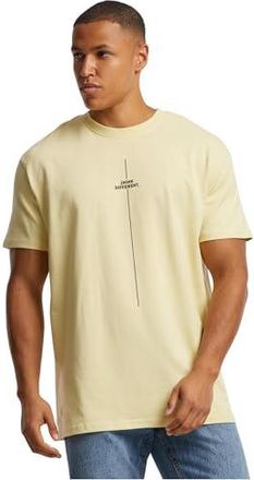 Merchcode Mp0006978-think Different Heavy Oversized Tee T-Shirt, Jaune Soft, M Hommes