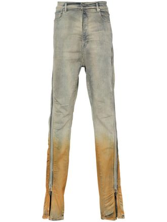 Rick Owens jean Bolan Bandana à coupe slim - Bleu