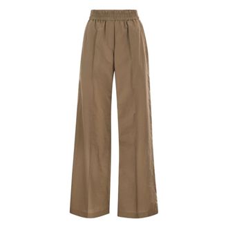 Brunello Cucinelli Weite Hose - - Trousers - Damen - Braun - S