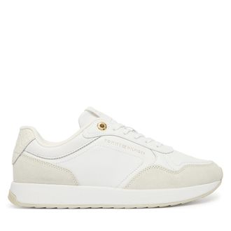 Tommy Hilfiger Sneakers Tommy Hilfiger Monogram Mix Material Runner FW0FW09267 Wei&szlig;