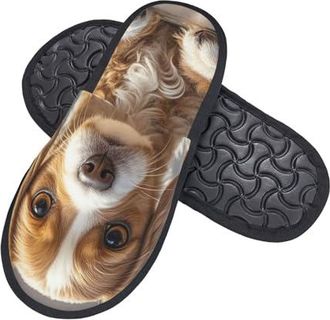 Generic Pantoufles En Coton Patte De Chien Mignonne Légers Slippers Doux Pantoufles Pour DIntérieur La Maison Hôtels L
