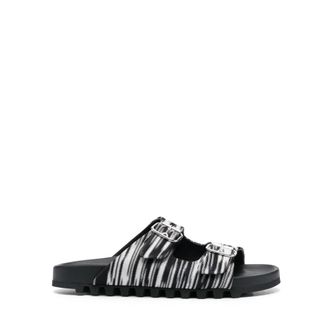Missoni Doppelriemen-Slipper aus Strick - - Shoes - Herren - Mehrfarbig - 40 EU