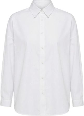 PESERICO Femme, Blouses et Chemises, Blanc, Taille: 34 FR Stretch Cotton Shirt