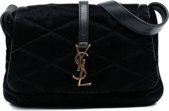 Saint Laurent Hobo Bags - Quilted Satin Le 57 Shoulder Bag - Gr. unisize - in Schwarz - f&uuml;r Damen