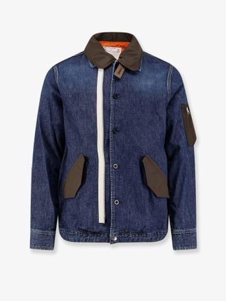 sacai Denim Jacket with nylon inserts - SACAI - gender_Man