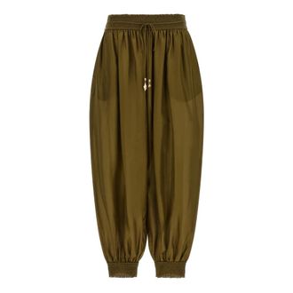 Zimmermann Pantalon Harem Mahon - Femme - Pantalons - Vert - Taille: 38 FR