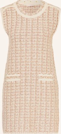 Liu Jo Liu Jo Boucl&eacute;-Kleid Mit Pailletten Und Schmucksteinen weiss