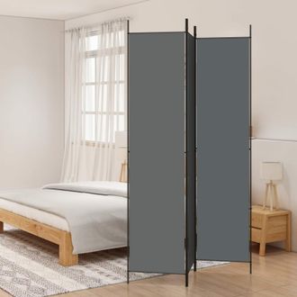 tidyard 3-TLG. Paravent Raumteiler Raumtrenner Trennwand Umkleide Sichtschutz Spanische Wand Deko Innen Außen Stoff Anthrazit 150x220 cm