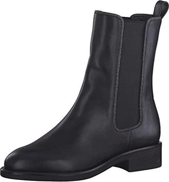 Tamaris Femme Bottines, Dame Bottines Chelsea,TOUCHit,Demi-Bottes,Bottines,Bottes de Glisse,Plat,Black,38 EU