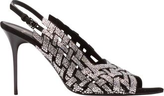 Balmain Femme, Chaussures, Gris, Taille: 41 EU Sandales &agrave; Franges en Daim et Strass